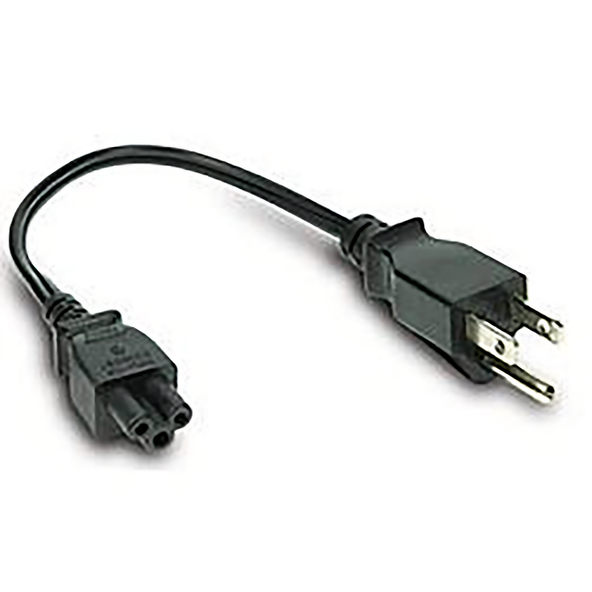 Notebook Power Cord C5 Cloverleaf Plug 1ft — Cyberguys